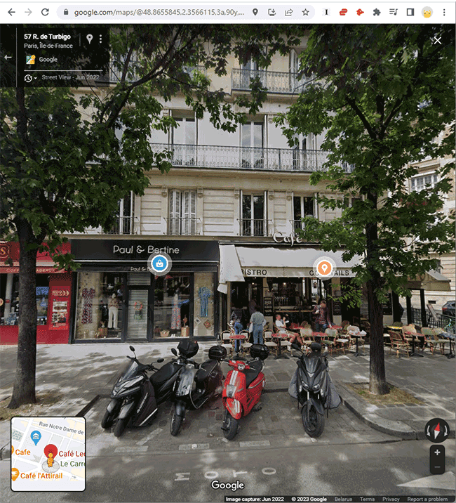 How to know the time and date of the photo in Google Maps was taken