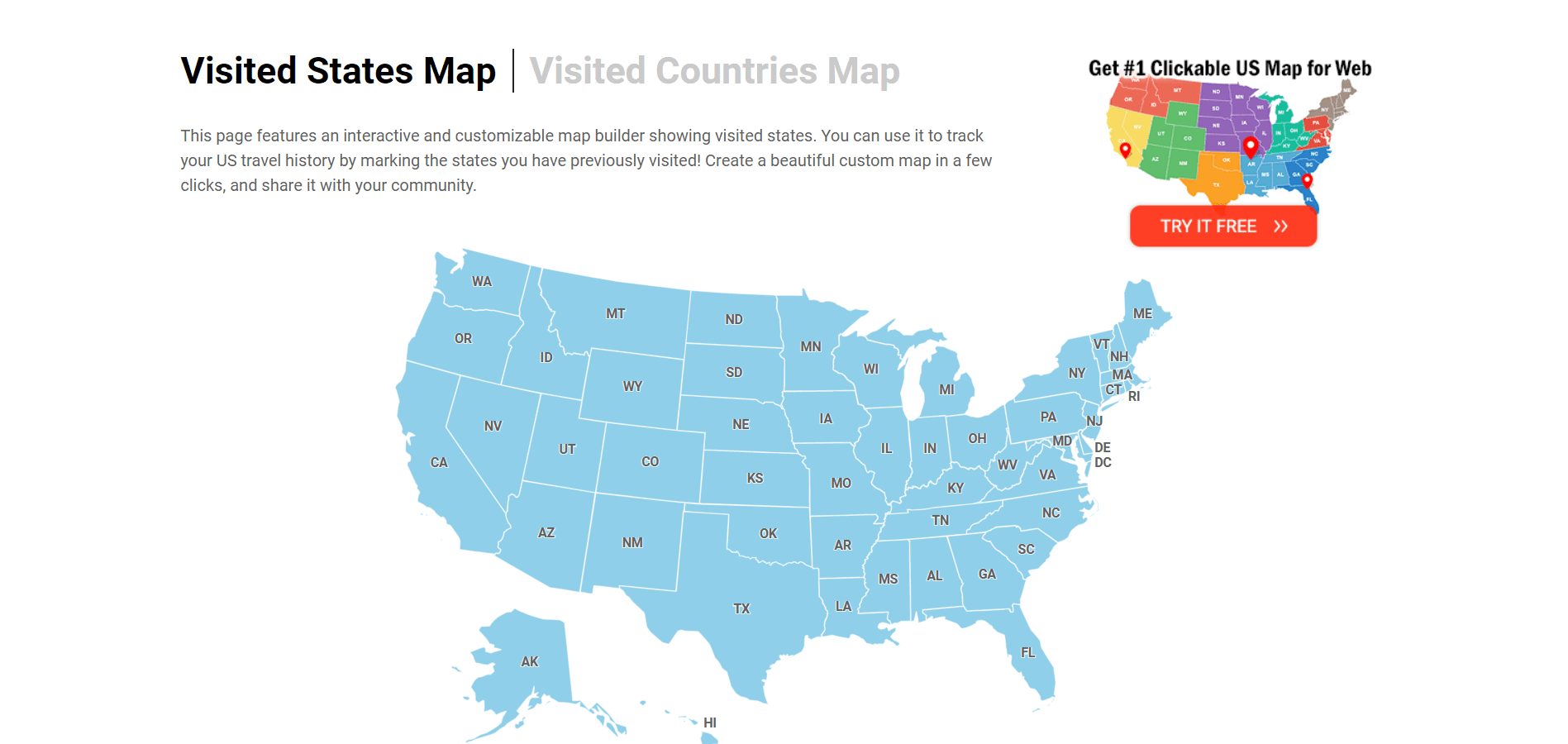 Apps and services to keep track visited U.S states | State Counter Apps ...